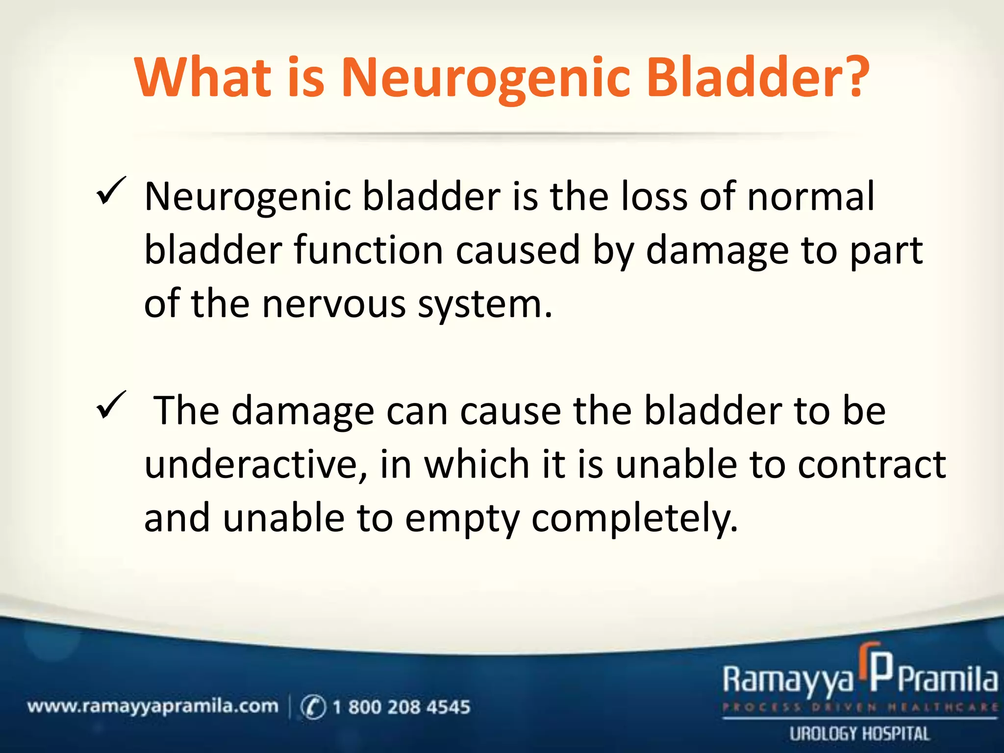 Neurogenic bladder | PPTX