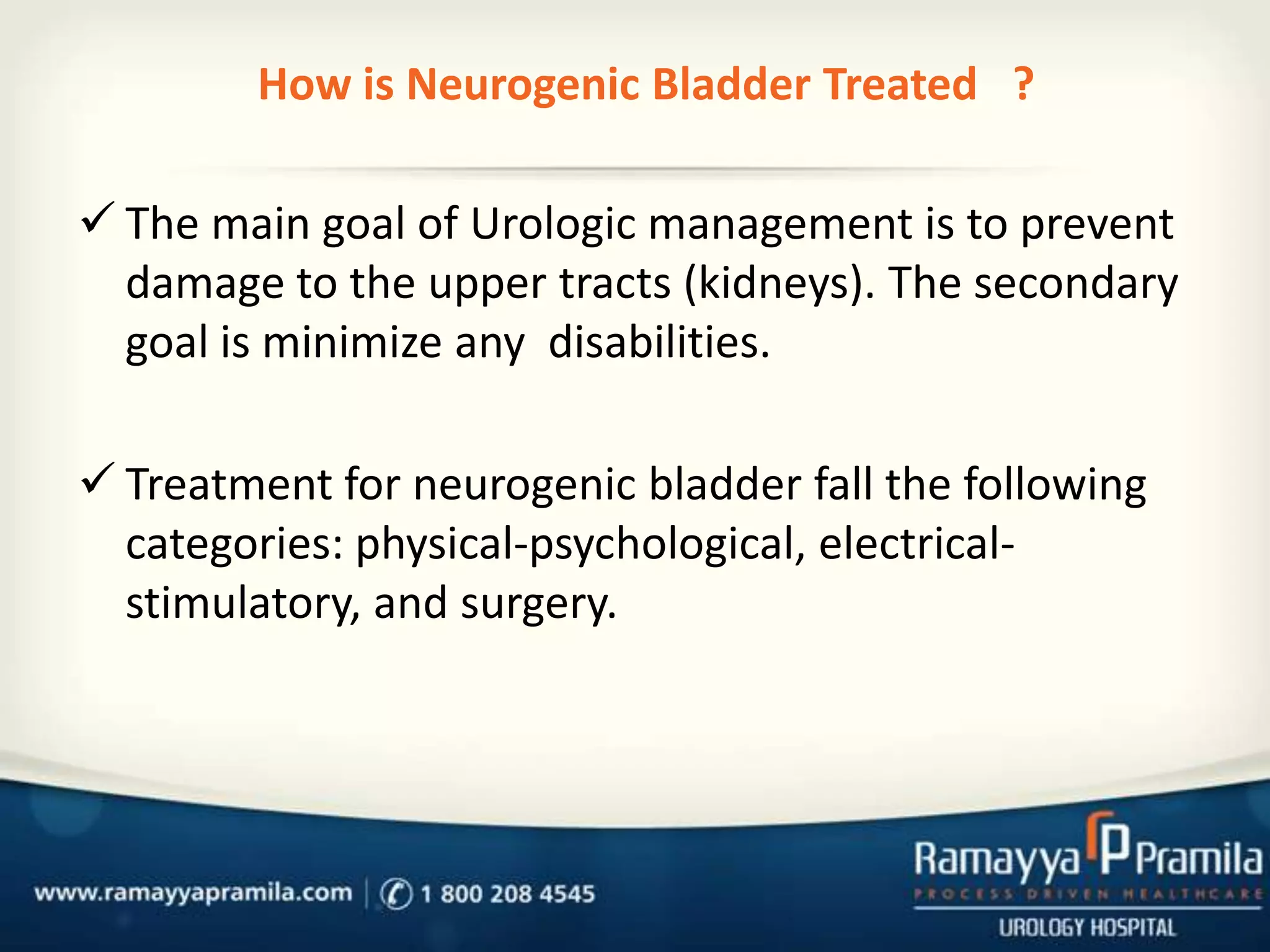 Neurogenic bladder | PPTX