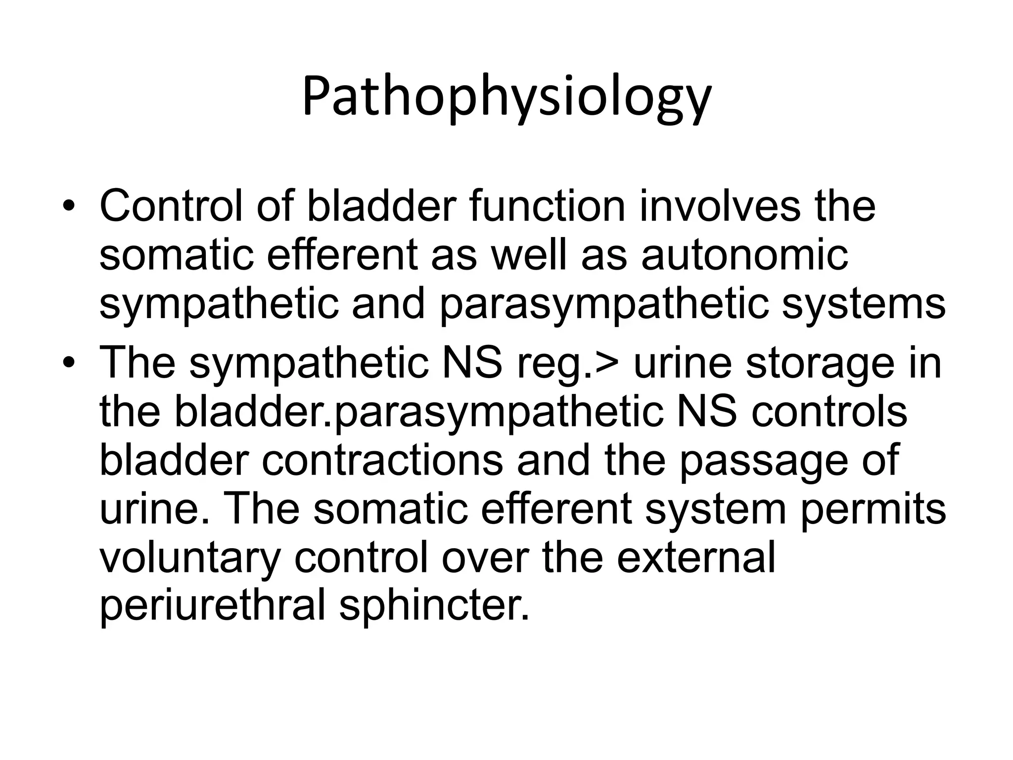 Neurogenic bladder | PPTX