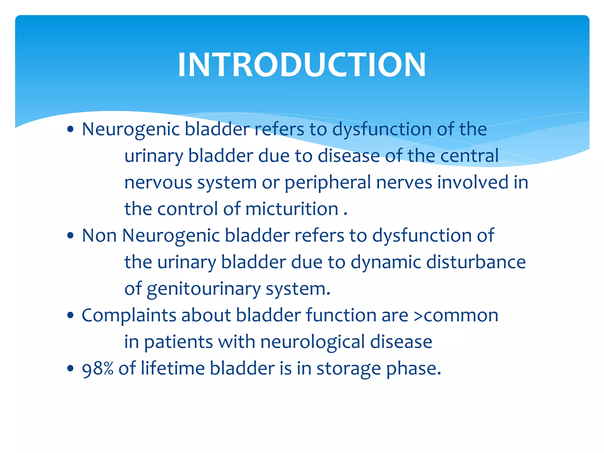 Neurogenic bladder | PPTX
