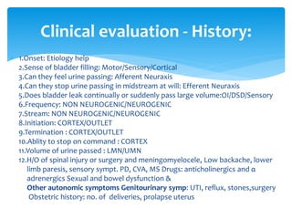 Neurogenic bladder | PPTX