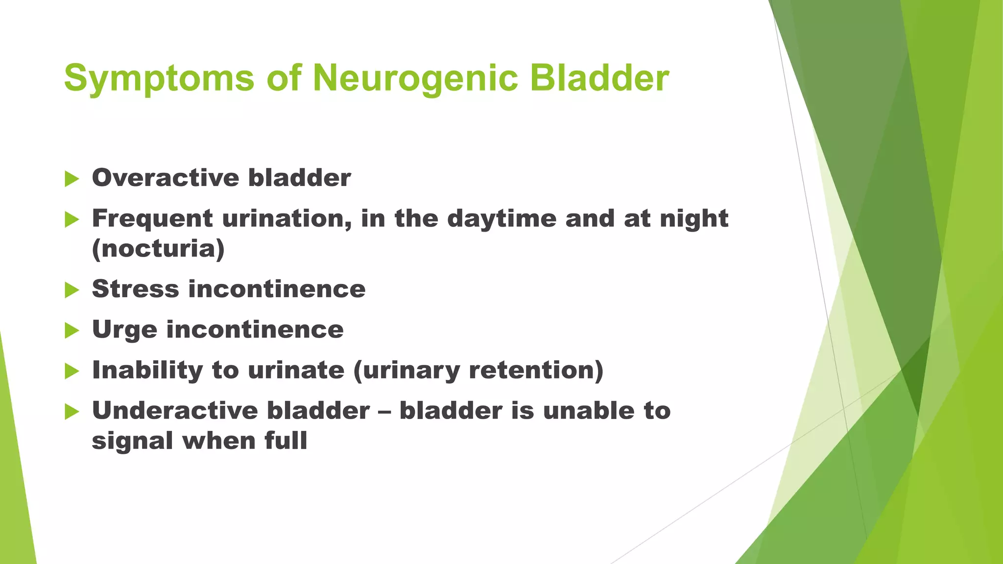 Neurogenic bladder | PPTX