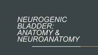 Neurogenic bladder anatomy and pathophysiology.pptx