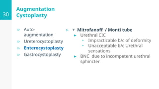 Neurogenic Bladder, introduction and summary of NGB in paediatric ...