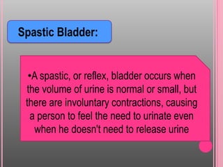 Neurogenic bladder | PPTX