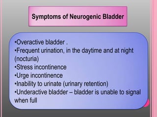 Neurogenic bladder | PPTX