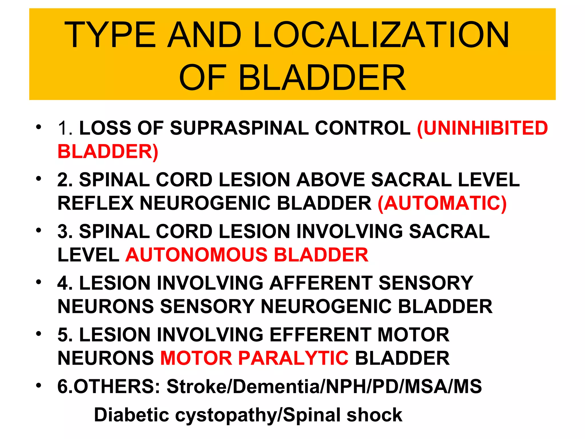 Neurogenic Bladder | PPT