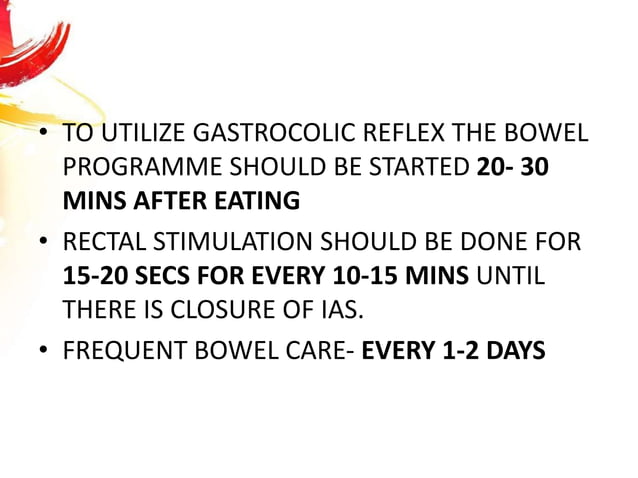 Neurogenic bowel in spinal cord injury | PPTX