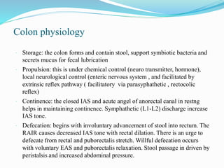 Neurogenic bowel by Dr shyam sunder sharma | PPTX