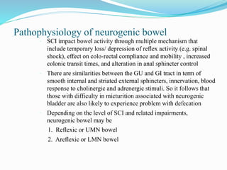 Neurogenic bowel by Dr shyam sunder sharma | PPTX