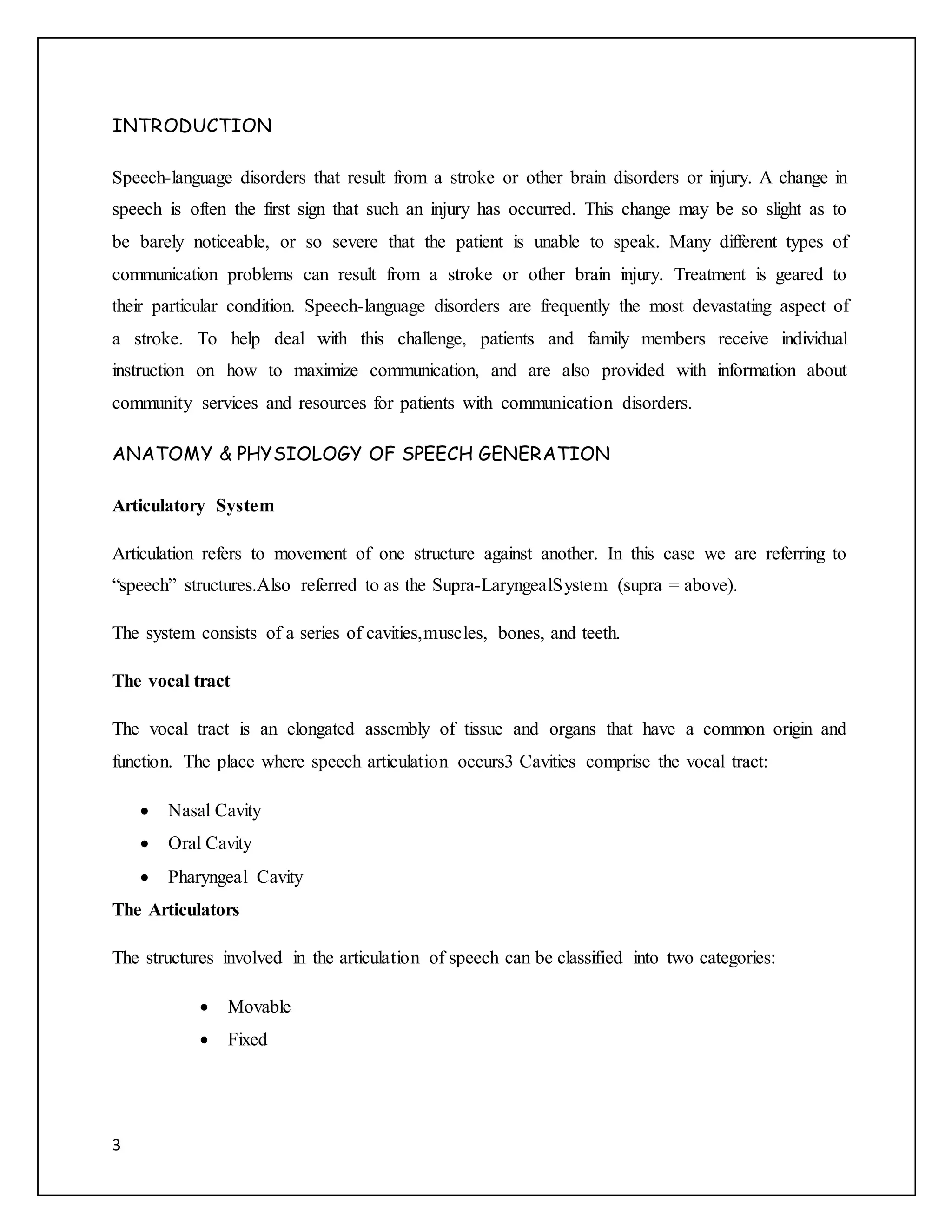 Neurogenic communication disorders | DOCX