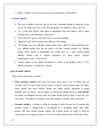 Neurogenic communication disorders | DOCX