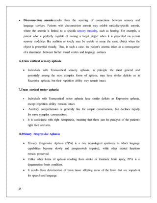 Neurogenic communication disorders | DOCX
