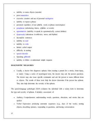 Neurogenic communication disorders | DOCX