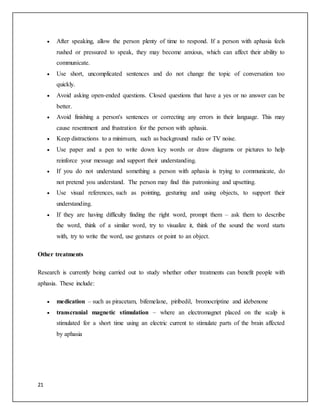Neurogenic communication disorders | DOCX