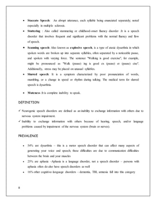 Neurogenic communication disorders | DOCX