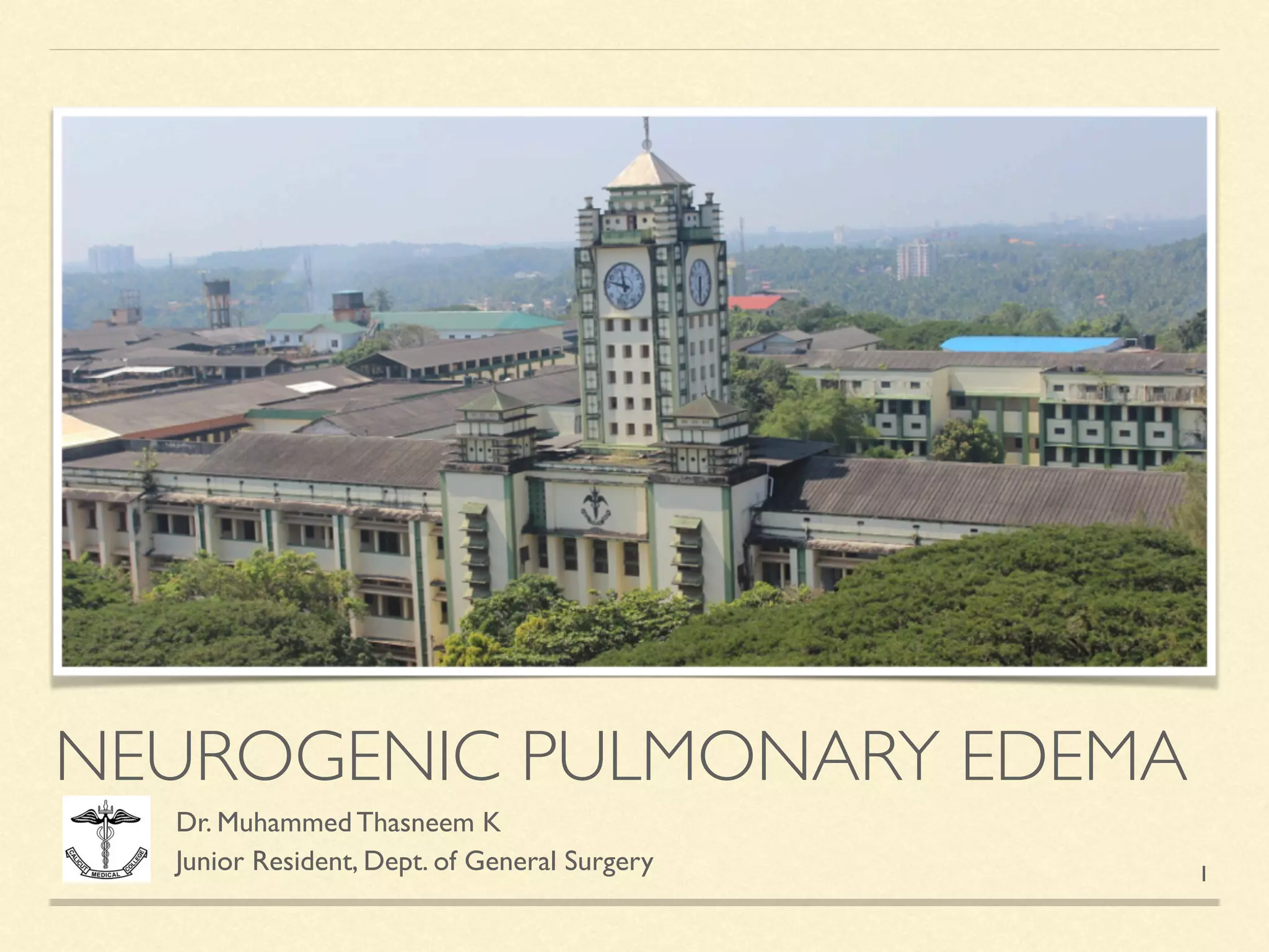 Neurogenic Pulmonary Edema | PDF