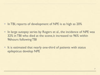 Neurogenic Pulmonary Edema | PDF