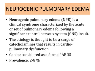 Neurogenic Pulmonary Edema | PPTX