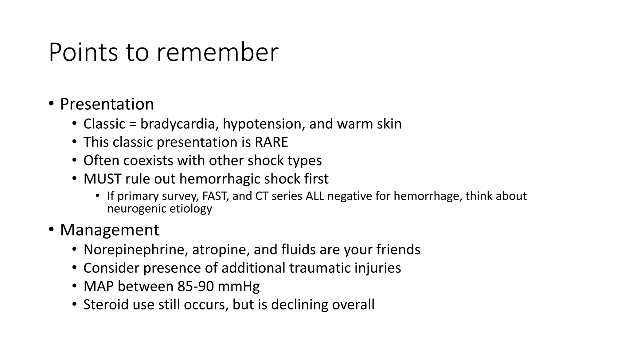 Neurogenic shock | PPTX