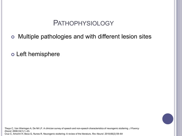 Neurogenic Stuttering.pptx an interruption of speech flow | PPT