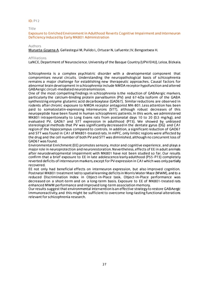 Neurogune2016 Abstract Book | PDF