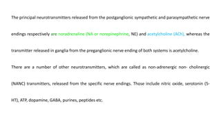 Neurohumoral Transmission.pptx | Brain and Nervous System Disorders ...