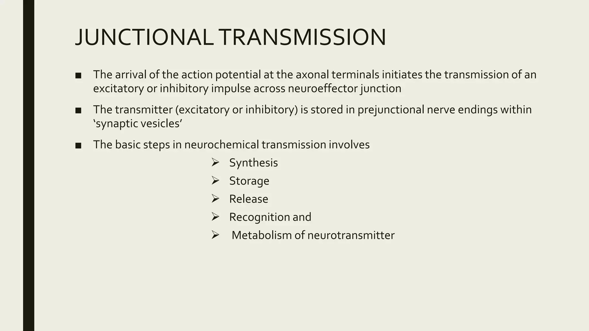 Neurohumoral transmission | PPTX