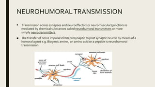 Neurohumoral transmission | PPTX