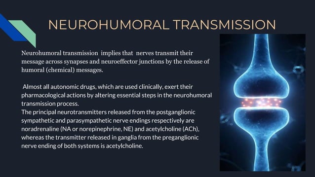 Neurohumoral transmission in body action | PPT