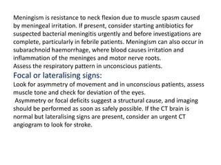 Neuro problems in ICU , management and protocols | PPTX