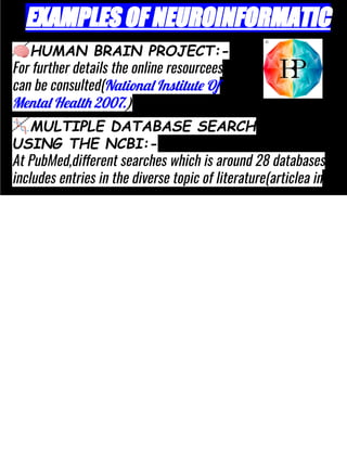 Neuroinformatics | PDF | Biological Sciences | Science
