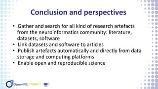 The Neuroinformatics community in OpenAIRE Connect (Presentation by Sorina Pop at DI4R2018) | PPT