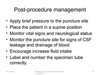 Neurological investigation of central nervous system | PPT
