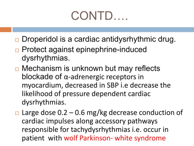 Neuroleptic anesthesia, agents and uses | PPTX | Physical Therapy ...