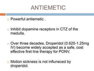 Neuroleptic anesthesia, agents and uses | PPTX