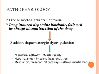 Neuroleptic Malignant Syndrome Pathophysiology