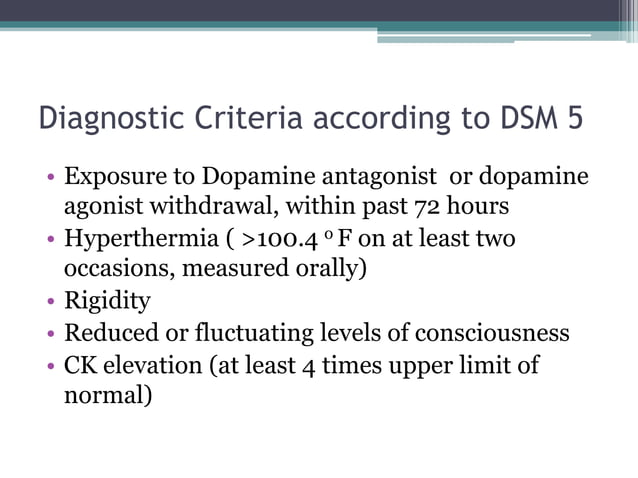 Neuroleptic malignant syndrome | PPTX