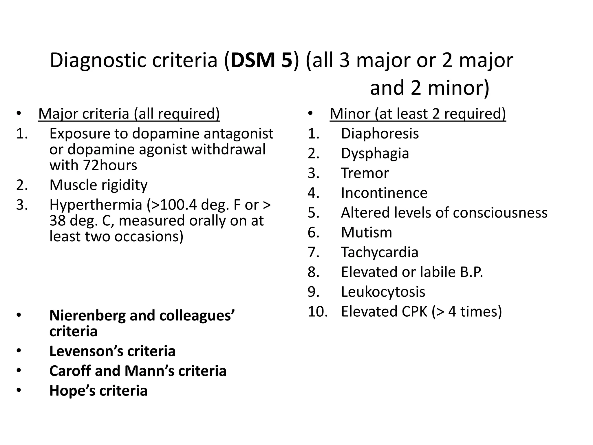 Neuroleptic malignant syndrome Aug 2019 | PPTX