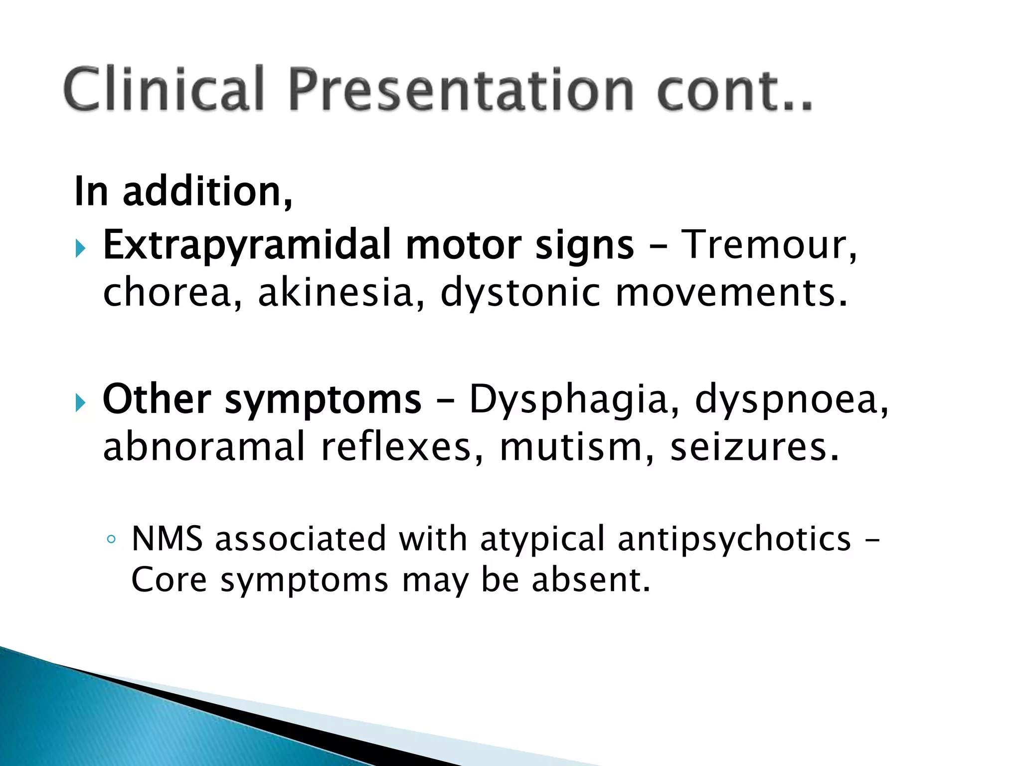Neuroleptic malignant syndrome | PPTX