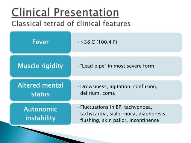 Neuroleptic malignant syndrome | PPTX | Brain and Nervous System ...