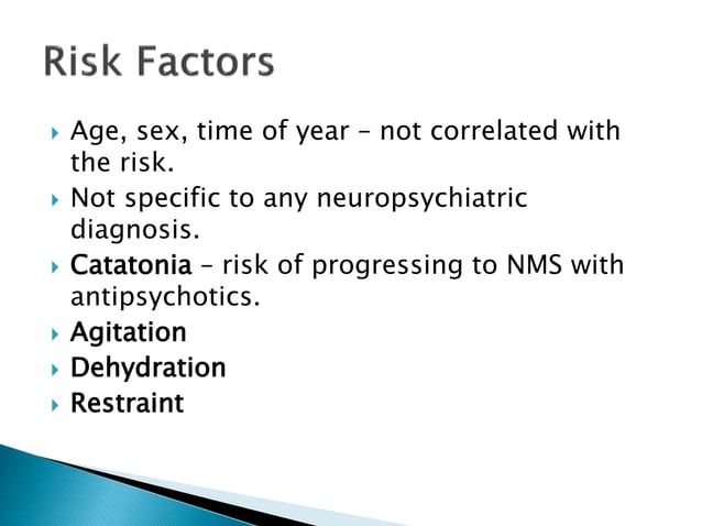 Neuroleptic malignant syndrome | PPTX | Brain and Nervous System ...