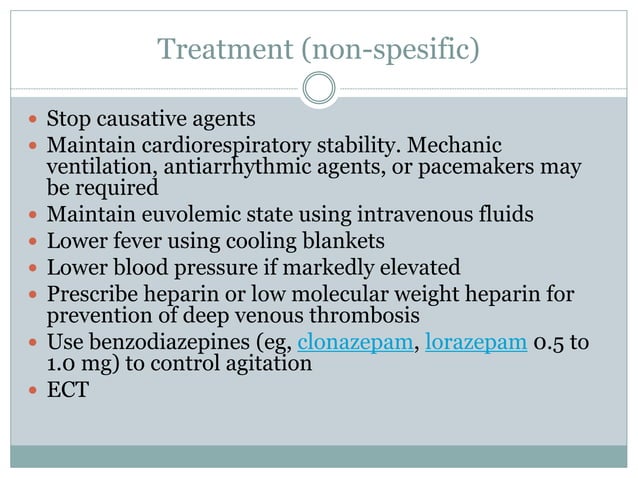 Neuroleptic Malignant Syndrome | PPTX | Blood Disorders | Diseases and ...