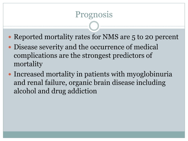 Neuroleptic Malignant Syndrome | PPTX | Blood Disorders | Diseases and ...