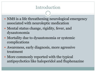 Neuroleptic Malignant Syndrome | PPTX