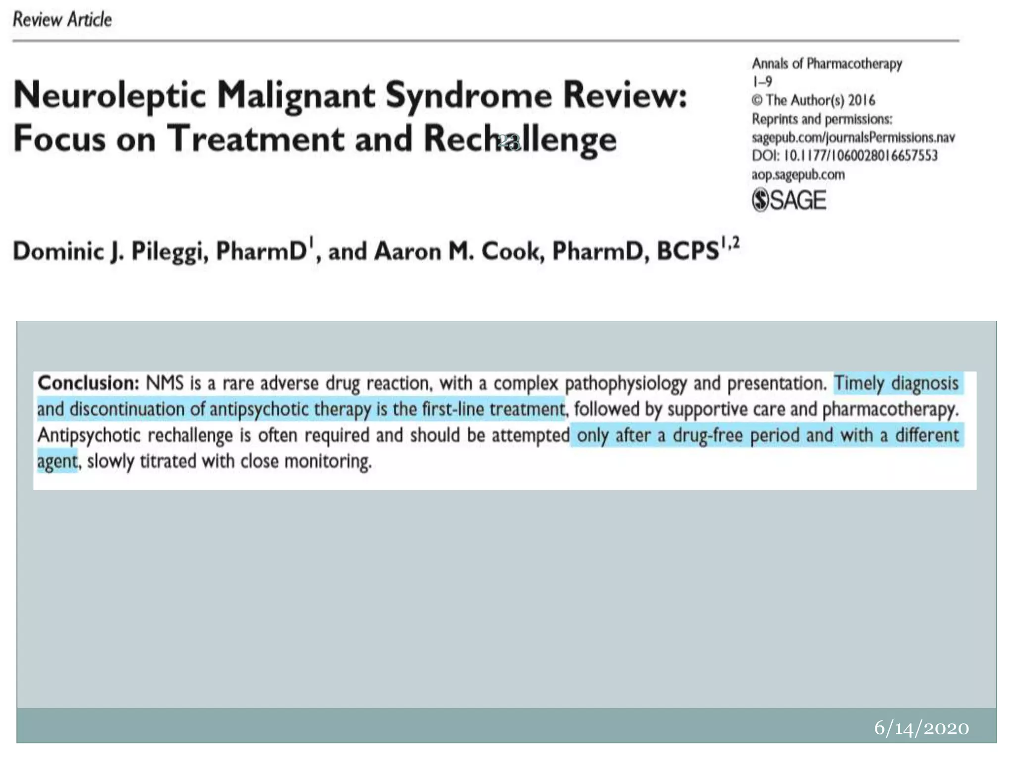 Neuroleptic malignant syndrome and catatonic disorders | PPTX