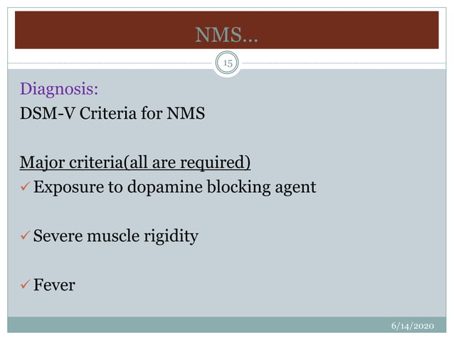 Neuroleptic malignant syndrome and catatonic disorders | PPTX | Brain ...