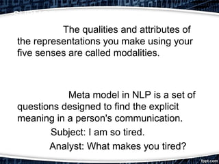 Neuro linguestic programming | PPTX