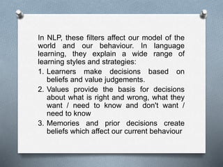 Neuro linguistic programming (Misdawati Sem VI Unit 5 PBI) | PPT | Free Download