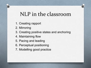 Neuro linguistic programming (Misdawati Sem VI Unit 5 PBI) | PPT